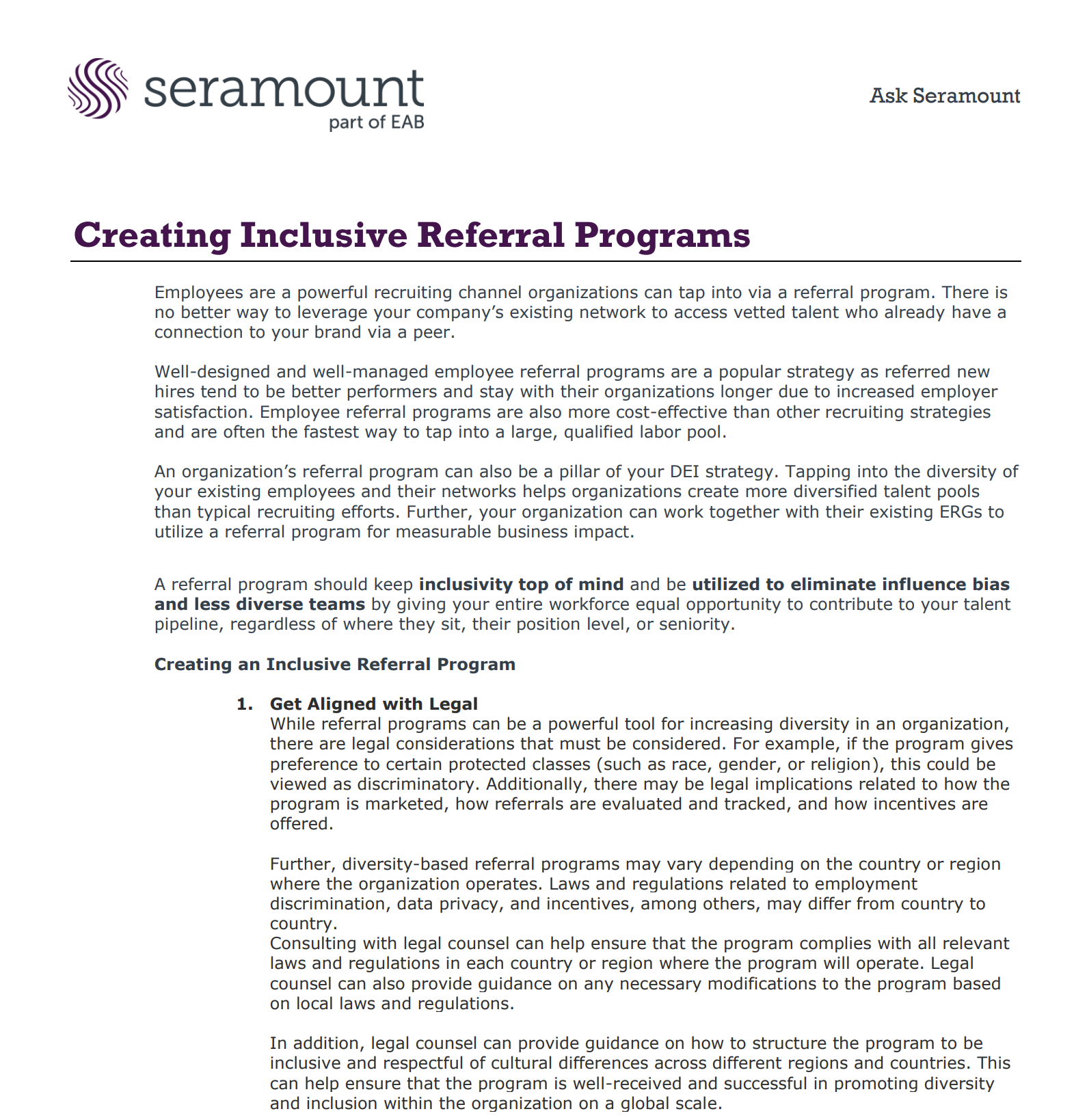 Creating Inclusive Referral Programs | Seramount
