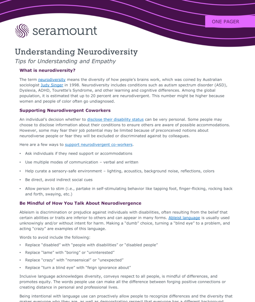 Understanding Neurodiversity: Tips for Understanding and Empathy | Seramount