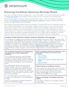 Honoring Caribbean American Heritage Month | Seramount