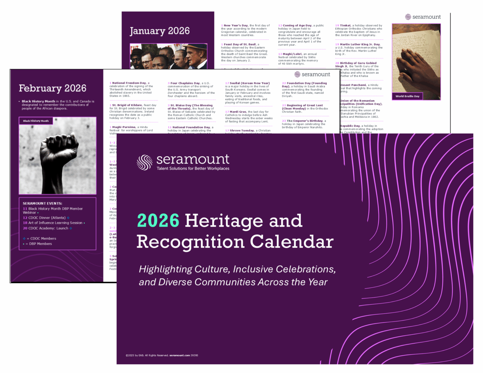 Holiday and Heritage Recognition Calendar | Seramount