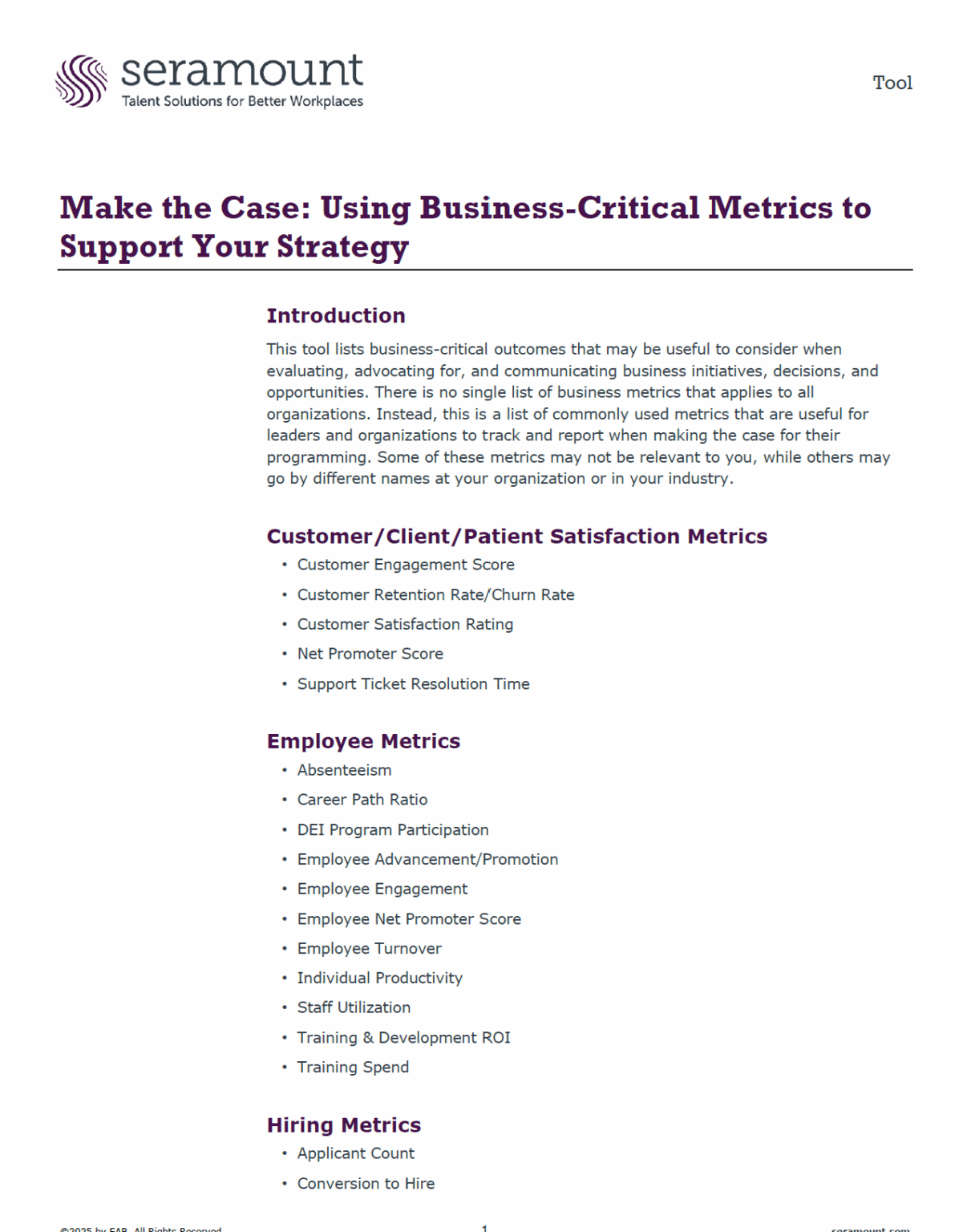 Make the Case: Using Business-Critical Metrics to Support Your Strategy ...